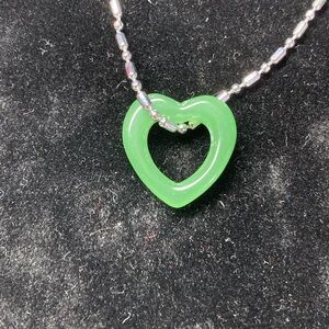 Jewelry | Myanmar Burmese Jade Jadeite Agate Love Heart Pendant | Poshmark